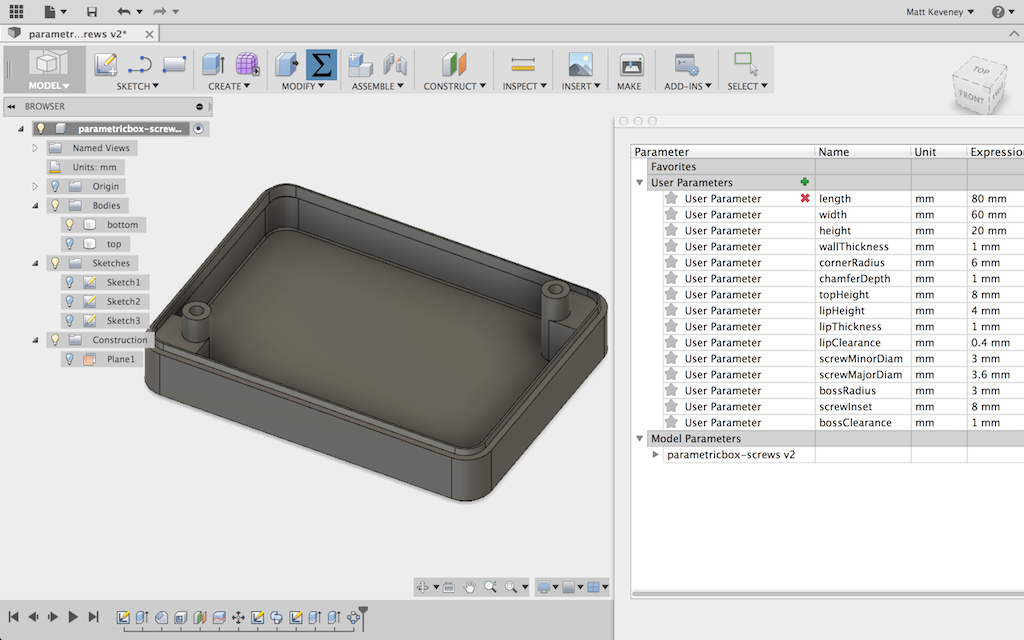 A parametric design for 3D printed boxes – Ace Makerspace