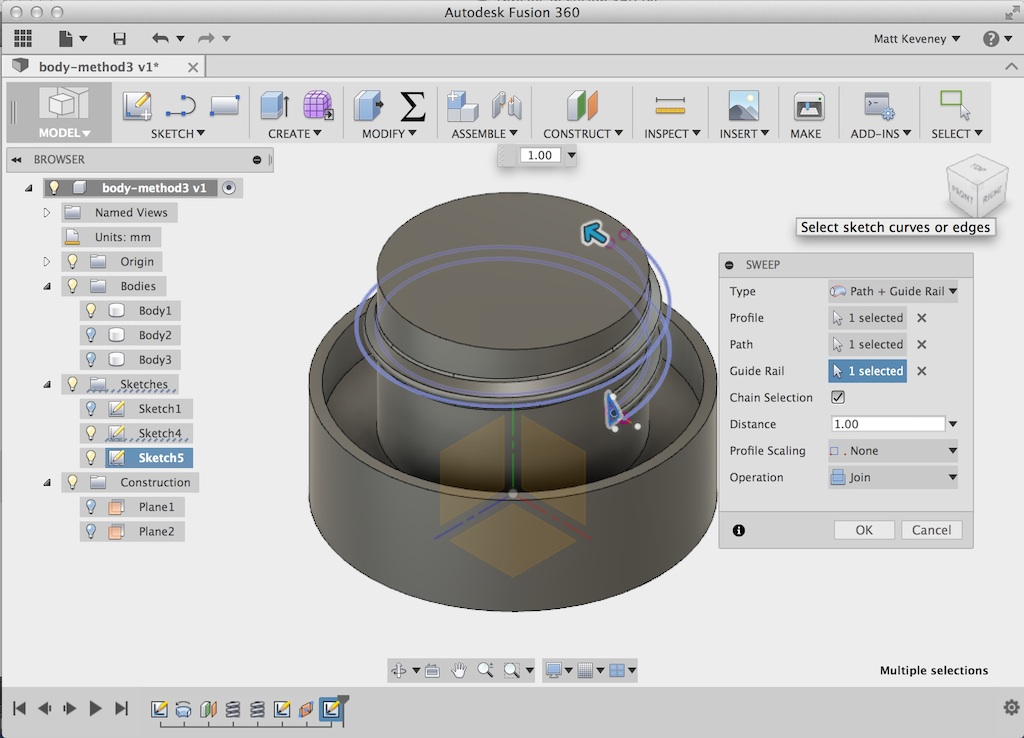 Modeling custom threads in Fusion 360 – Ace Makerspace