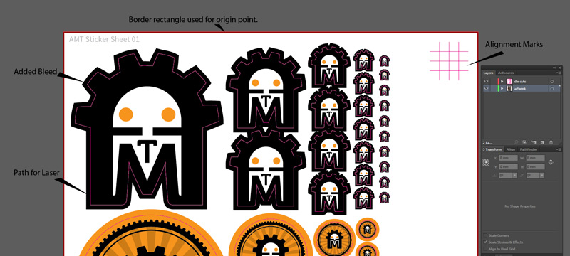 Laser Cut Stickers – Ace Makerspace