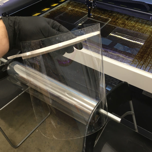 First Round of Cutting Shield Parts at AMT – Ace Makerspace